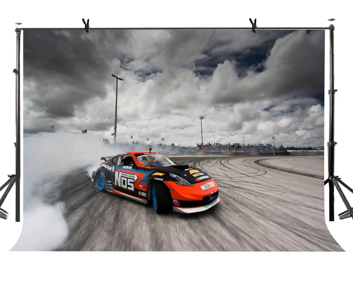 ABPHOTO Polyester 7x5ft Supercar Backdrop Speeding Dynamic Super Sports ...
