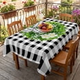 Farmhouse Boxwood Wreath Table Cloth 52x70in, Waterproof Rectangle ...