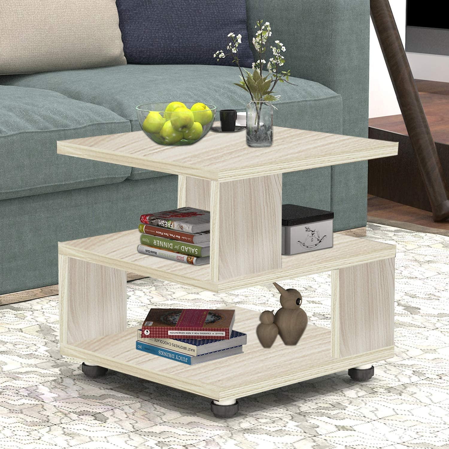 Modern NIghtstand Hallow StyleBox Table Magic Cubic MIni Table Stand ...