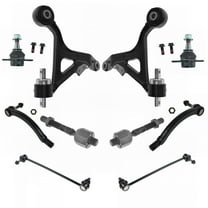 TRQ 10pc Steering Suspension Kit Control Arms Ball Joints Tie Rods End ...