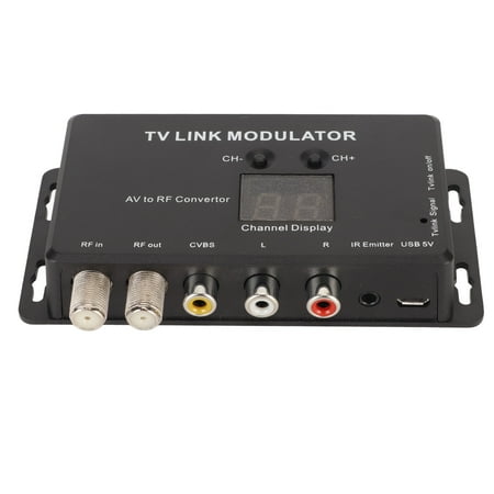TV Link Modulator, AV To RF RF Modulator Stable Support PAL NTSC For A V Sources | Walmart Canada