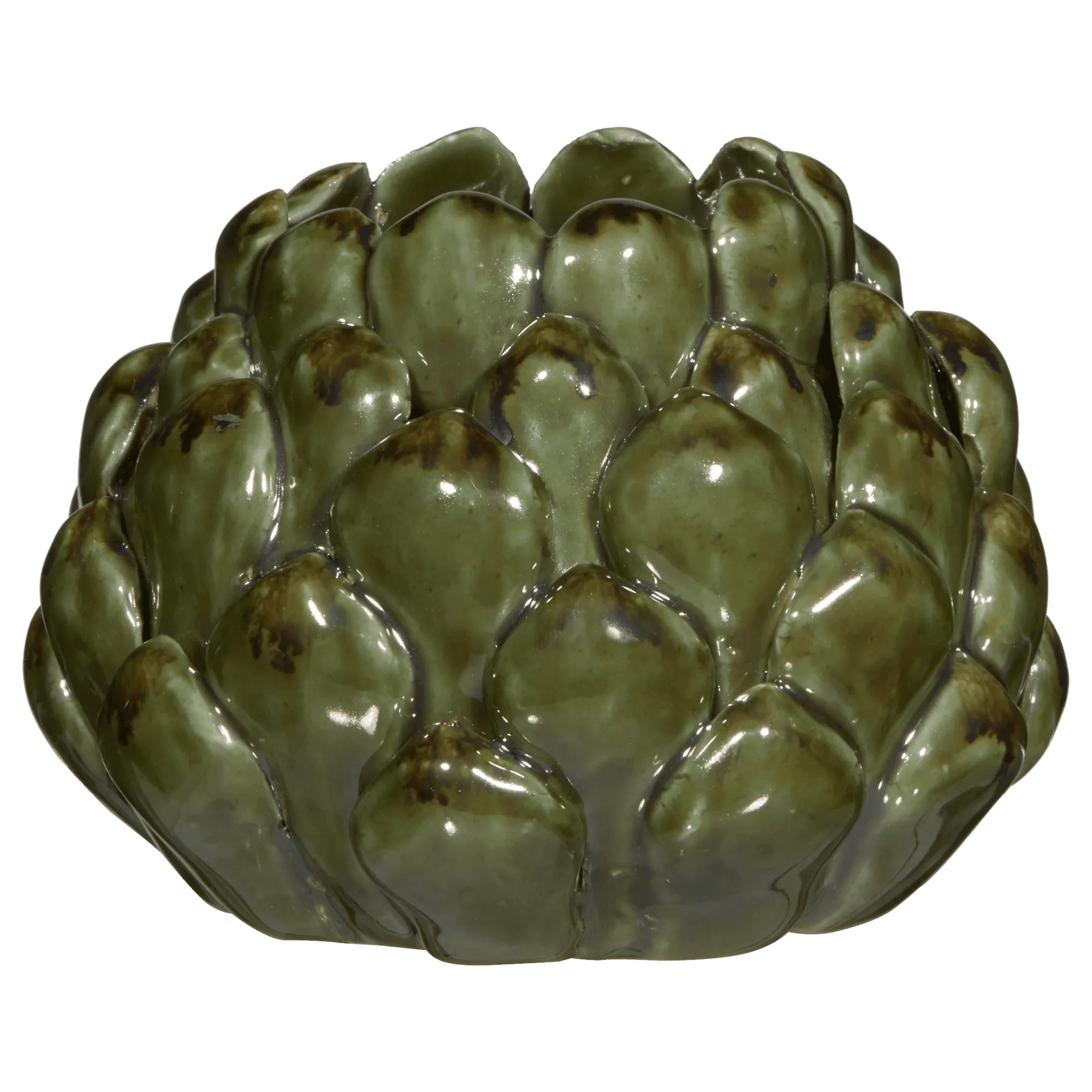 Click here for Bouclair Dark Green Ceramic Succulant Tealight Hol... prices