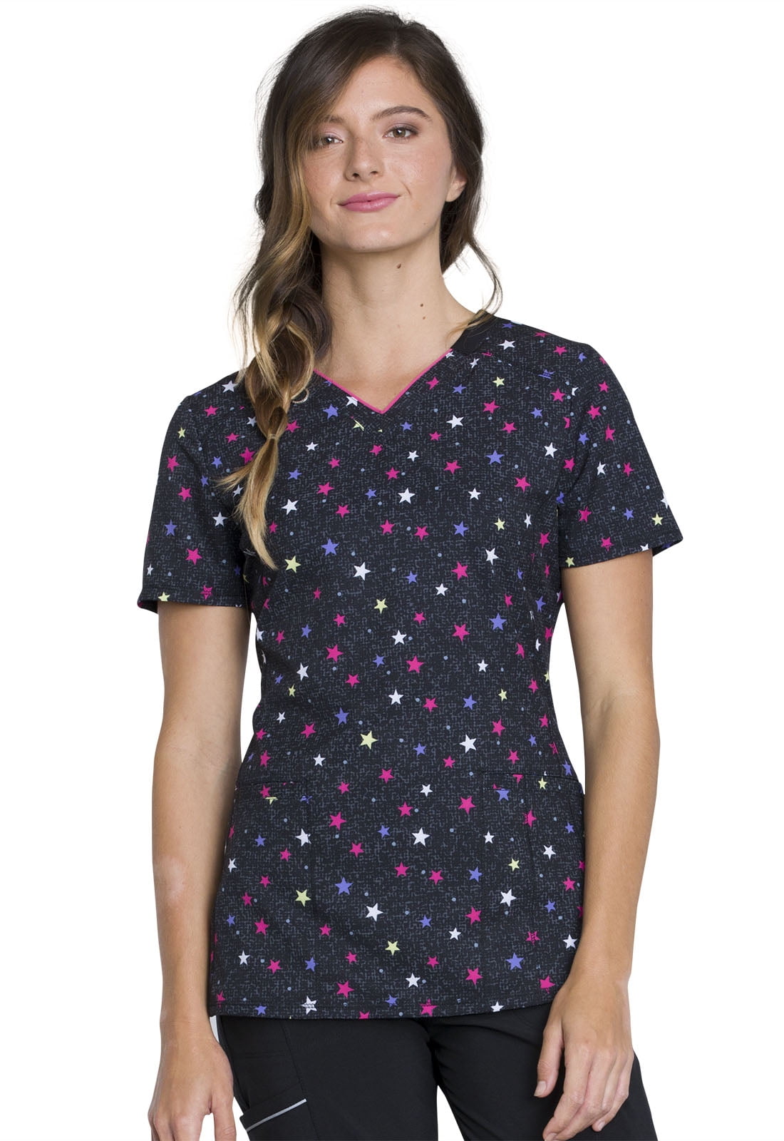 Cherokee Infinity Women Medical Scrubs Top V-Neck CK634, XS, Dreaming ...