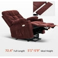 MCombo Regular Power Lift Recliner Chair with Extended Footrest for ...