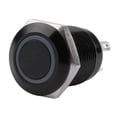 12Mm Metal Button Switch For Light, Self-Reset Flat Head Momentary ...