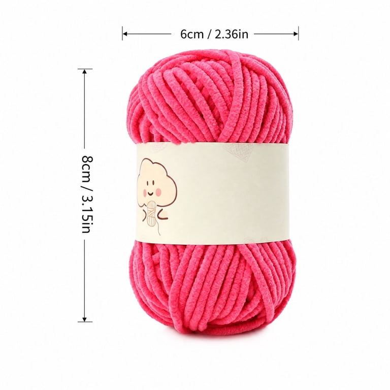 Fluffy Yarn for Crochet with Soft Skin-Friendly Texture, 1 Skein, Water ...