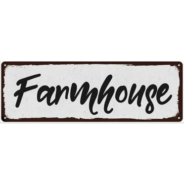 Farmhouse Kitchen Vintage Reproduction Black White 6x18 Metal Sign ...