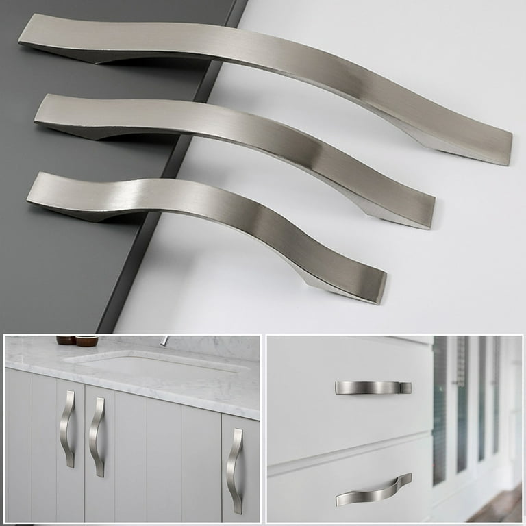 Brushed Nickel Drawer Handles
