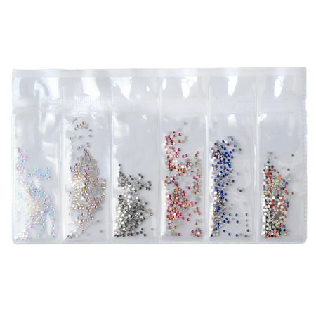 Decodeary Mixed Rhinestones Nail Self-Assembly Gems Shiny HotFix ...
