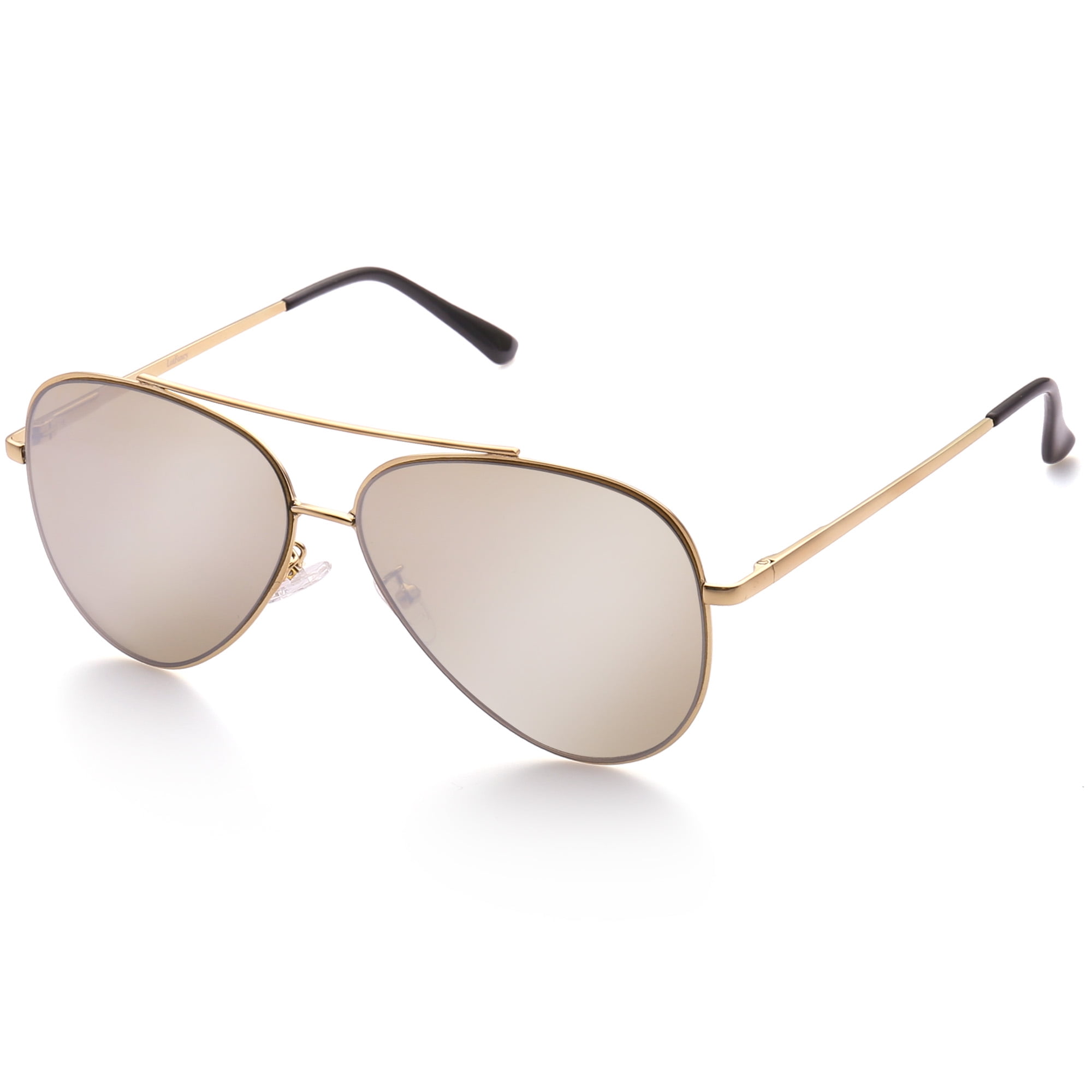 LotFancy Aviator Sunglasses for Men, Classic Eyewear with Case, UV400 ...