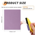 20 Pcs 80 Grit Sandpaper, 4.5 x 5.5 Inch Sand Paper Hook and Loop Back ...