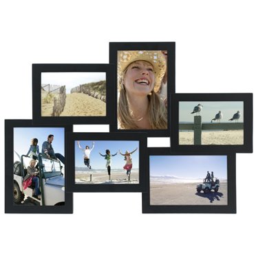 DecMode 4-Opening 4" x 6" Multi Colored Scroll Wall Photo Frame ...