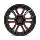 Fuel 1PC Aluminum Rim D712 RAGE 20X9in Gloss Black Red Tinted Clear ...