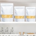 50 Pcs Kraft Paper Snacks Packaging Bags,Sealable Stand Up Pouches ...