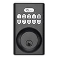 Qolsys IQDLK-PGK-MB IQ Lock-PG Push Button Deadbolt, Matte Black ...