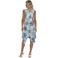 Binienty Sundress with Palm Tree Pattern, Irregular Hem Dress for ...
