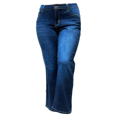 Jack David Womens Plus Size Navy Blue Denim Jeans Pants Curvy Stretch