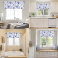 Curtain Valance for Windows, Spring Watercolor Garden Floral Kitchen ...