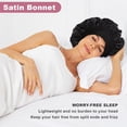 Ustris 4Pcs Satin Bonnet Silk Bonnet, Hair Bonnet for Sleeping, Elastic ...