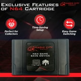 Magic City Vault ED64 Plus 340-in-1 Multi Game Card Cartridge with Game ...