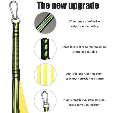 3 Step Boat Rope Ladder Nylon Webbing Boarding Ladder Portable Fishing ...