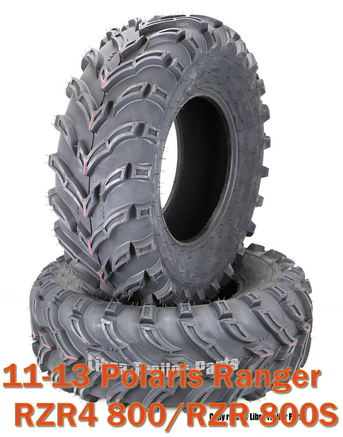 11-13 Polaris Ranger RZR4 800/RZR 800S ATV Front Tire Set 27x9-12 6 PR ...