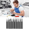 10Pcs Soldering Bits Electric Iron Replacement Tips Soldering Iron Tips ...