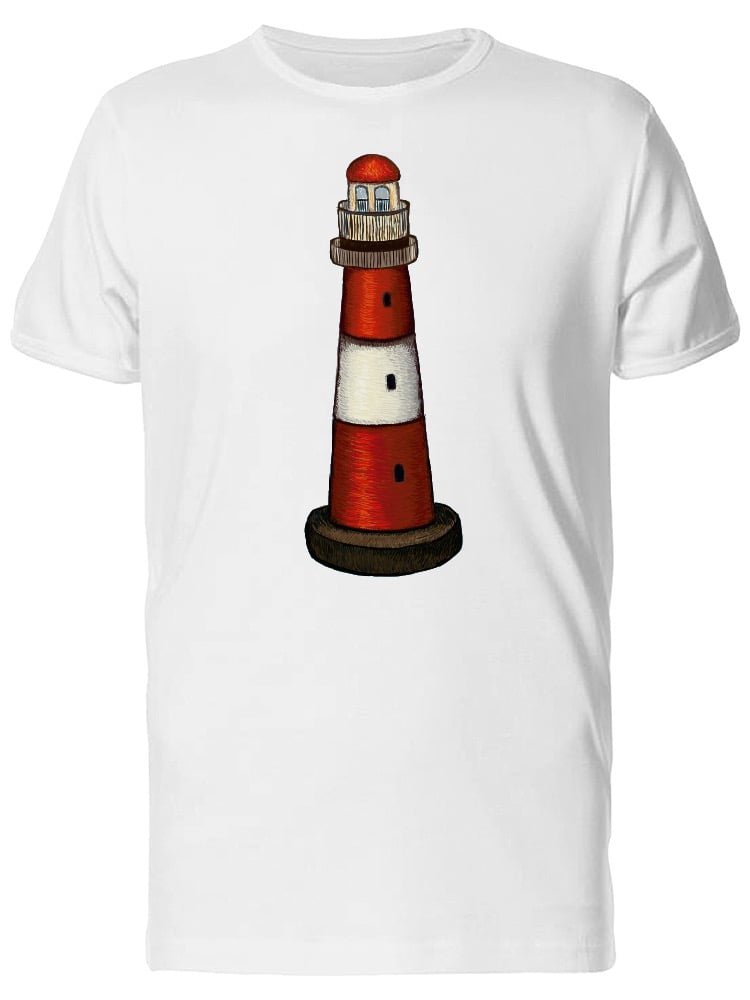 Red & White Lighthouse Tee Men's -Image by Shutterstock - Walmart.com