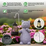 Garden Decor Solar Statues Front Patio Balcony Yard Art Lawn Ornaments ...