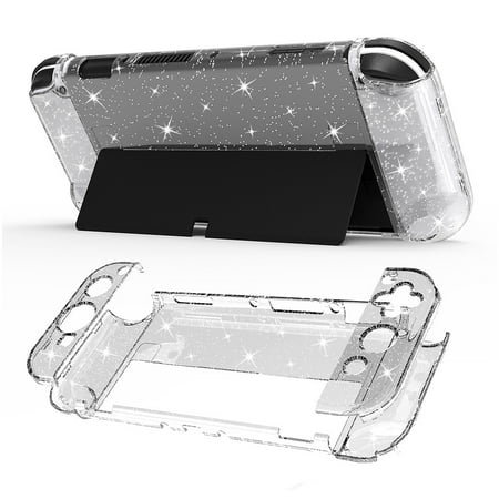 Glitter Clear Case for Nintendo Switch OLED Model 2021, Hard Protective ...