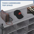 Stackable Shoe Cubby Organizer, 20-Cube Gray Storage Unit for Entryway ...