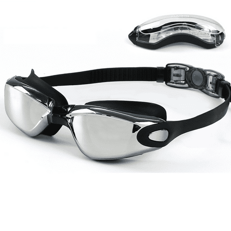 JOYWEI Swimming Goggles for Adults - Mirrored Lenses - Waterproof ...