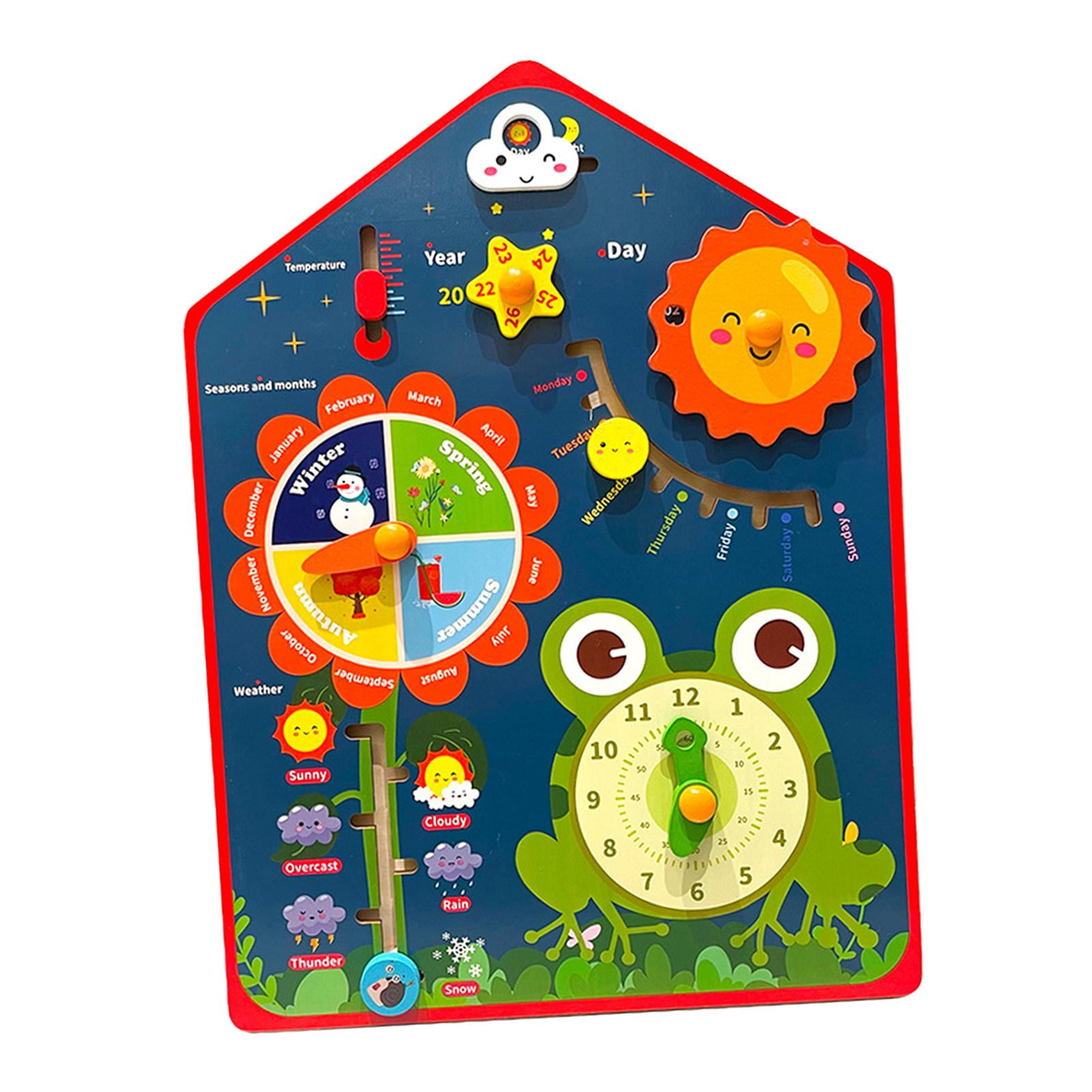 Montessori First Calendar Preschool Telling Time Weather Season Time ...