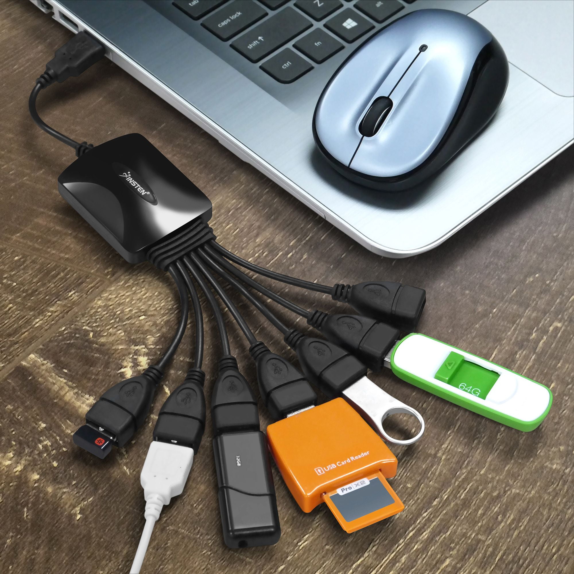 Insten 7-Port Octopus USB Hub, Black | Walmart Canada