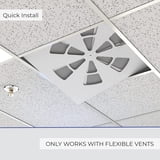 ALBEN 24" x 24" Office AC Deflector Vent Cover - Adjustable Square ...