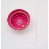 OSK Hello Kitty 450ml Pink Water Bottle with Straw and Travel Carrying Strap for Girls from ...