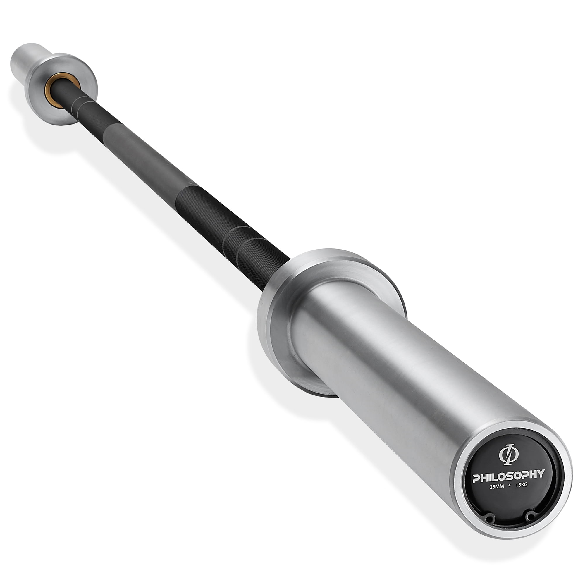 Philosophy Gym 80" Olympic Barbell - 15KG 25mm 190K PSI 1500LB Capacity ...