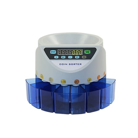 Abody Electronic Coin Counter Sorter Euro 300 Coins Mini Digital Auto ...