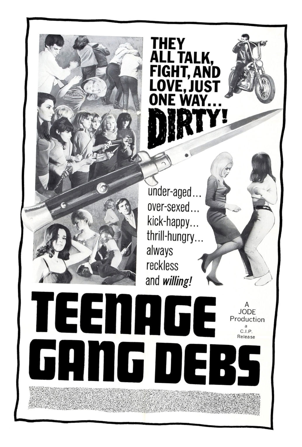 Teenage Gang Debs Movie Poster Metal Sign 8Inx 12In Metal Print 8x12 ...