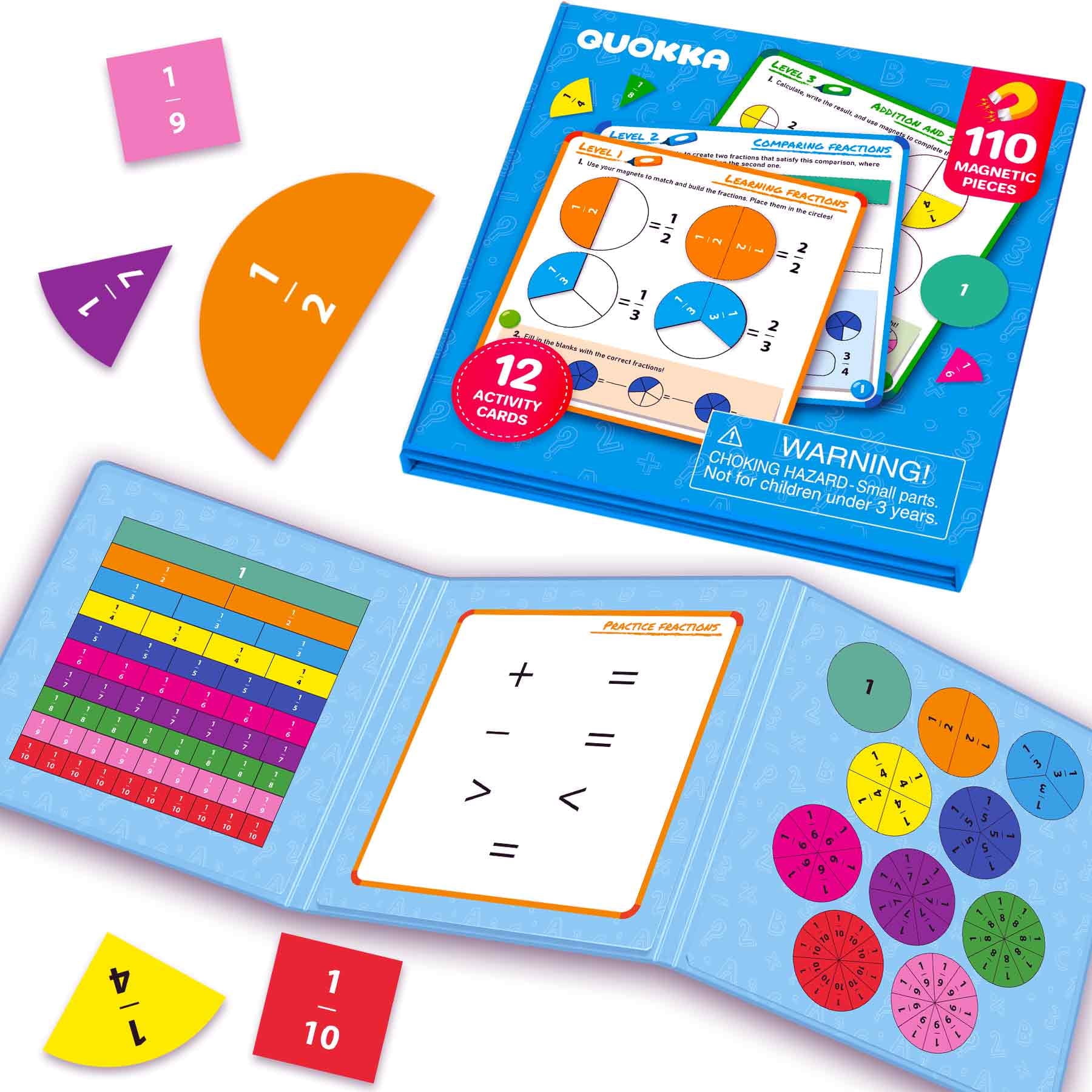 Quokka Magnetic Puzzles for Kids Ages 6-12 - Math Learning Set for Kids ...