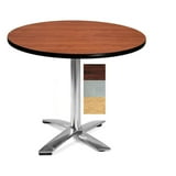 OFM Model LT36RD 36" Multi-Purpose Round Table with Chrome-Plated Steel ...