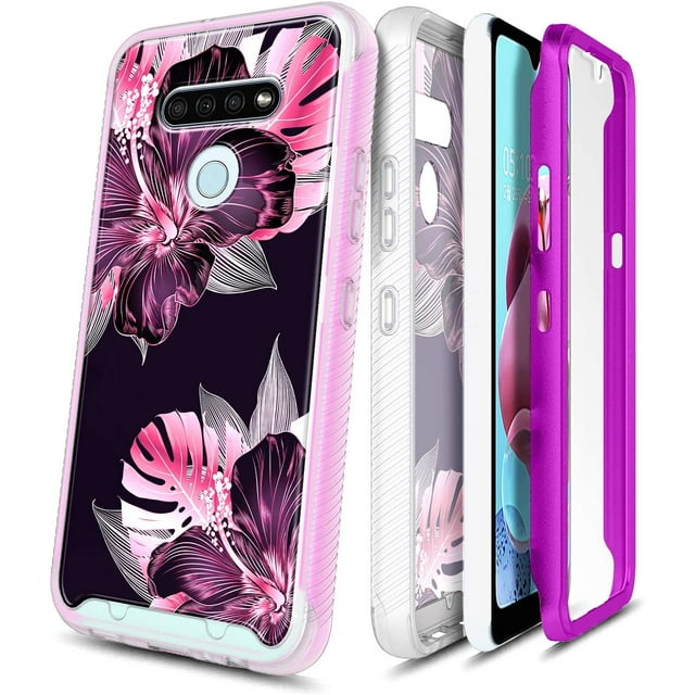 For LG K51 Case, LG Reflect with Built-in Screen Protector, Nagebee ...