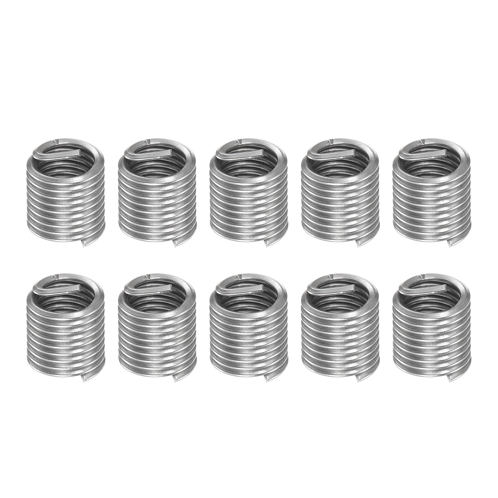 Uxcell M6 x 1 2D 12mm 304 Stainless Steel Wire Thread Insert Threaded ...