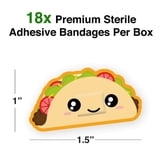 Taco Adhesive Bandages (Pack of 18) - Walmart.com