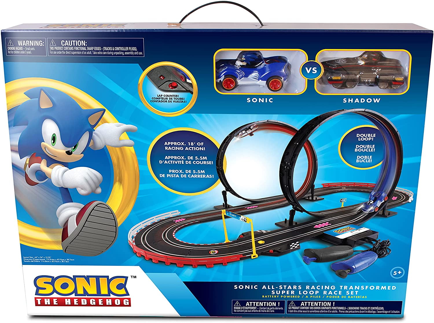 Sonic 30390945 All-Stars Racing Transformed Super Race Set Toy with ...