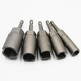 5Pcs 1/4 Inch Power Wing Nut Driver Bits,Hex Shank Nut Driver, Slot ...