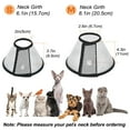 Vivifying Cat Cone, 8.1in Lightweight Elizabethan Plastic Collar for ...