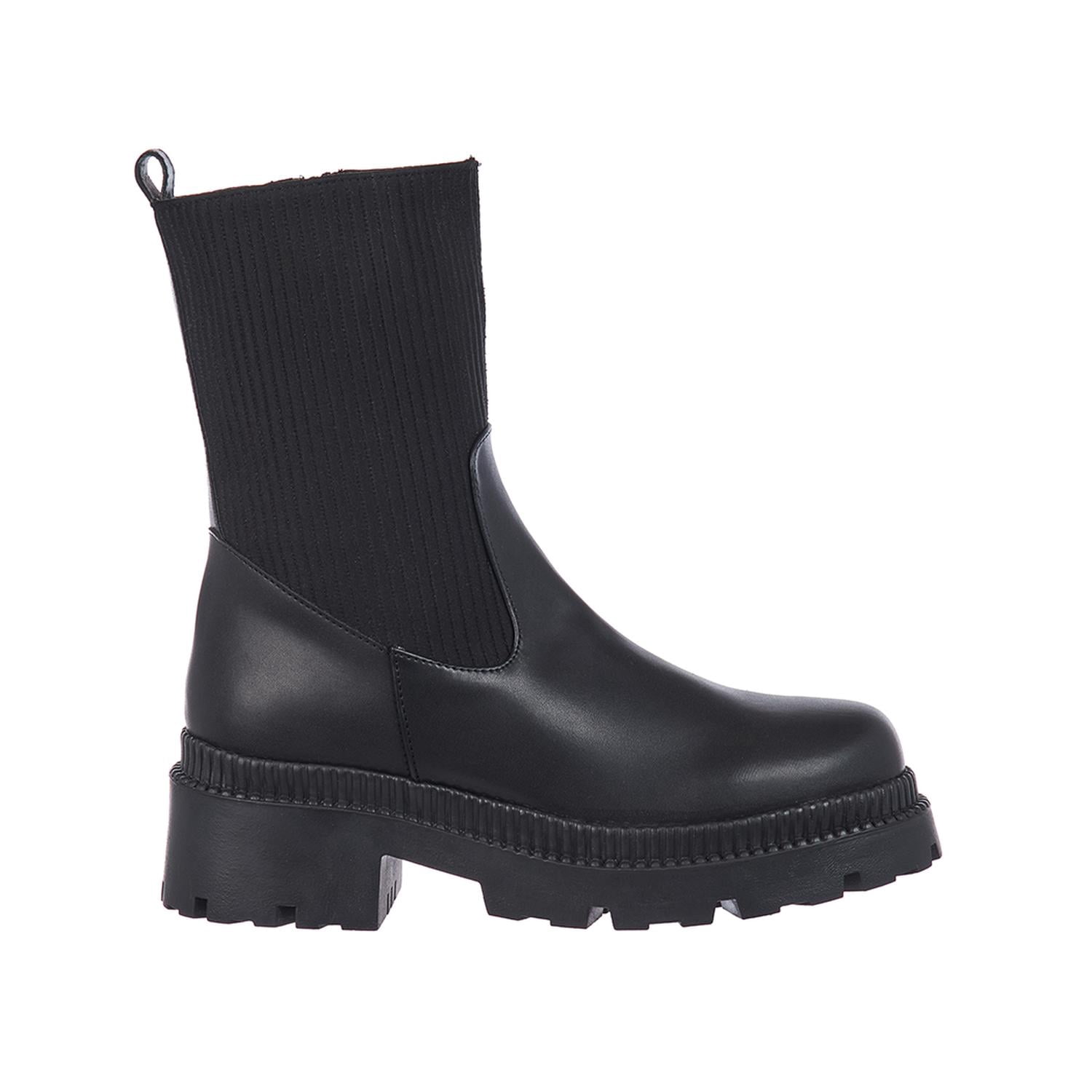 Botas Plataforma Mujer Negro Con Licra Moda Otoño negro 24 Incógnita ...