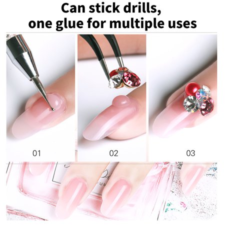 Nail Art Crystal Extension Glue Set Complete Poly Gel Extension Nail ...
