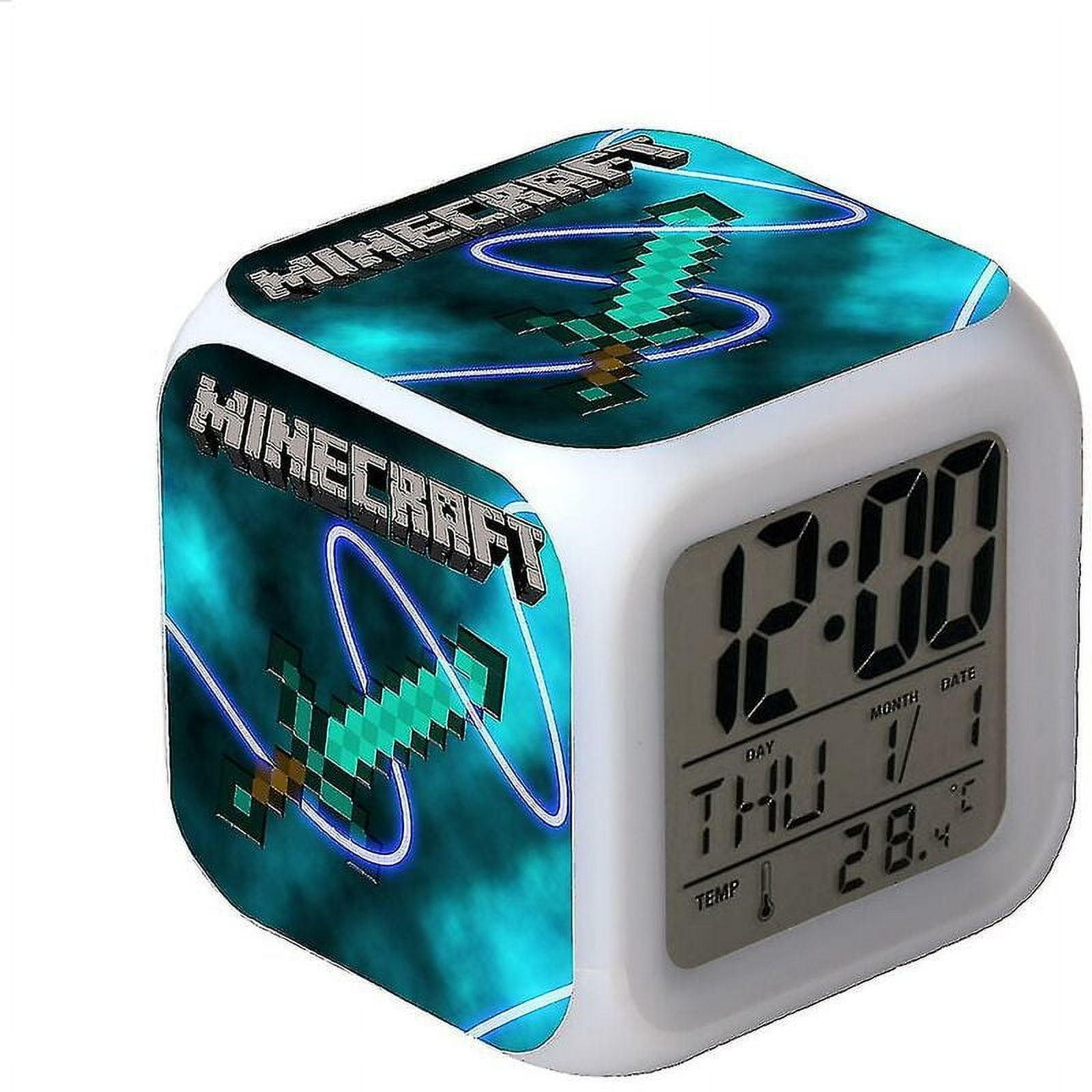 Click here for Hukapapa Minecraft Colorful Alarm Clock Led Color... prices